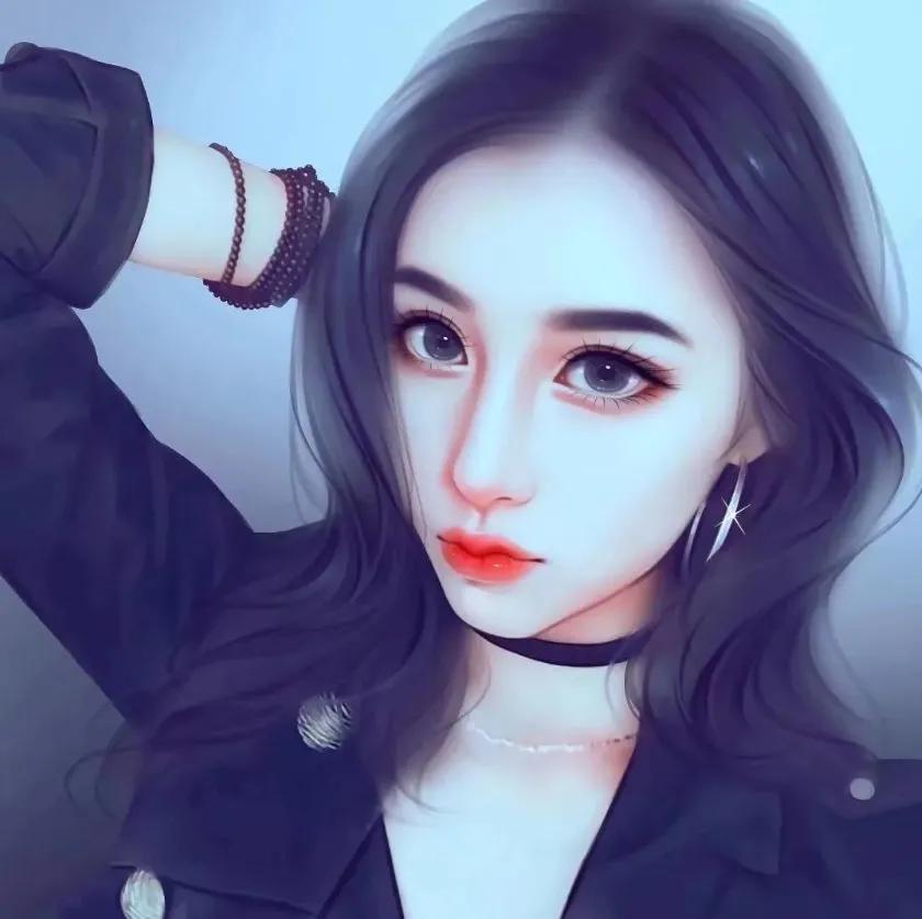 Change to a good-looking hand-painted avatar, the avatar of beautiful ...