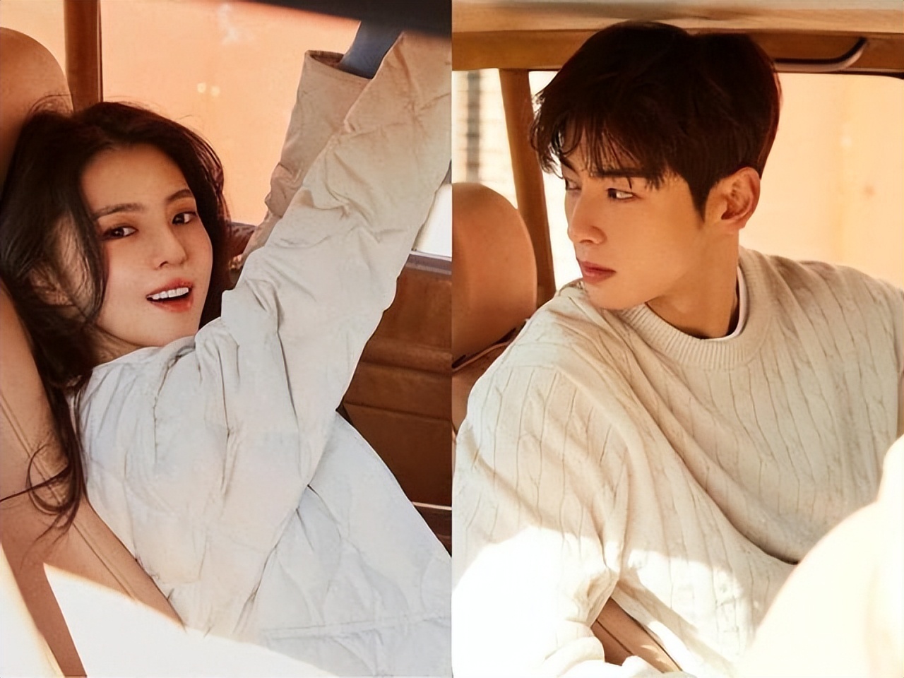 Han So Hee and Cha Eun Woo are finally in the same frame! Couple endorsement photo ...