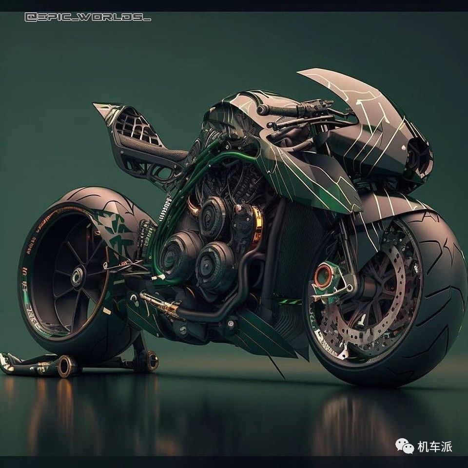 Welcome to the fantasy world Who can not love such a sci-fi motorcycle ...