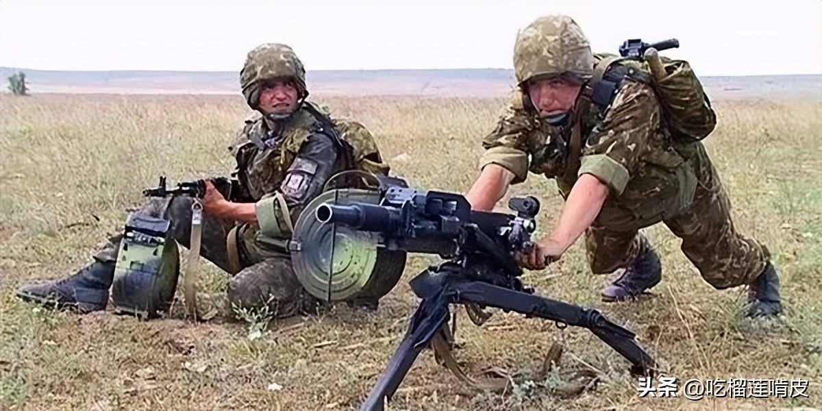 Russian AGS-17 automatic grenade launcher, the improved version uses ...