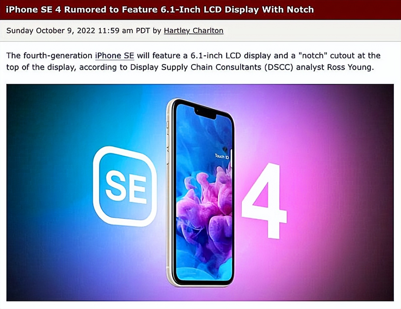 Apply the iPhone XR look?The appearance of the iPhone SE4 was exposed, and the parameters were ...