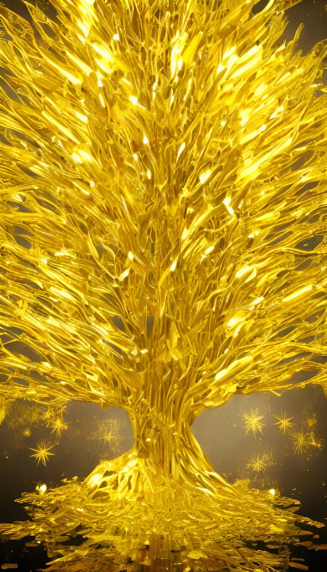Golden Tree - Ai Painting - iNEWS