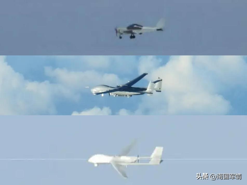 The PLA's three voyage drones "punch in" across the Taiwan Strait ...