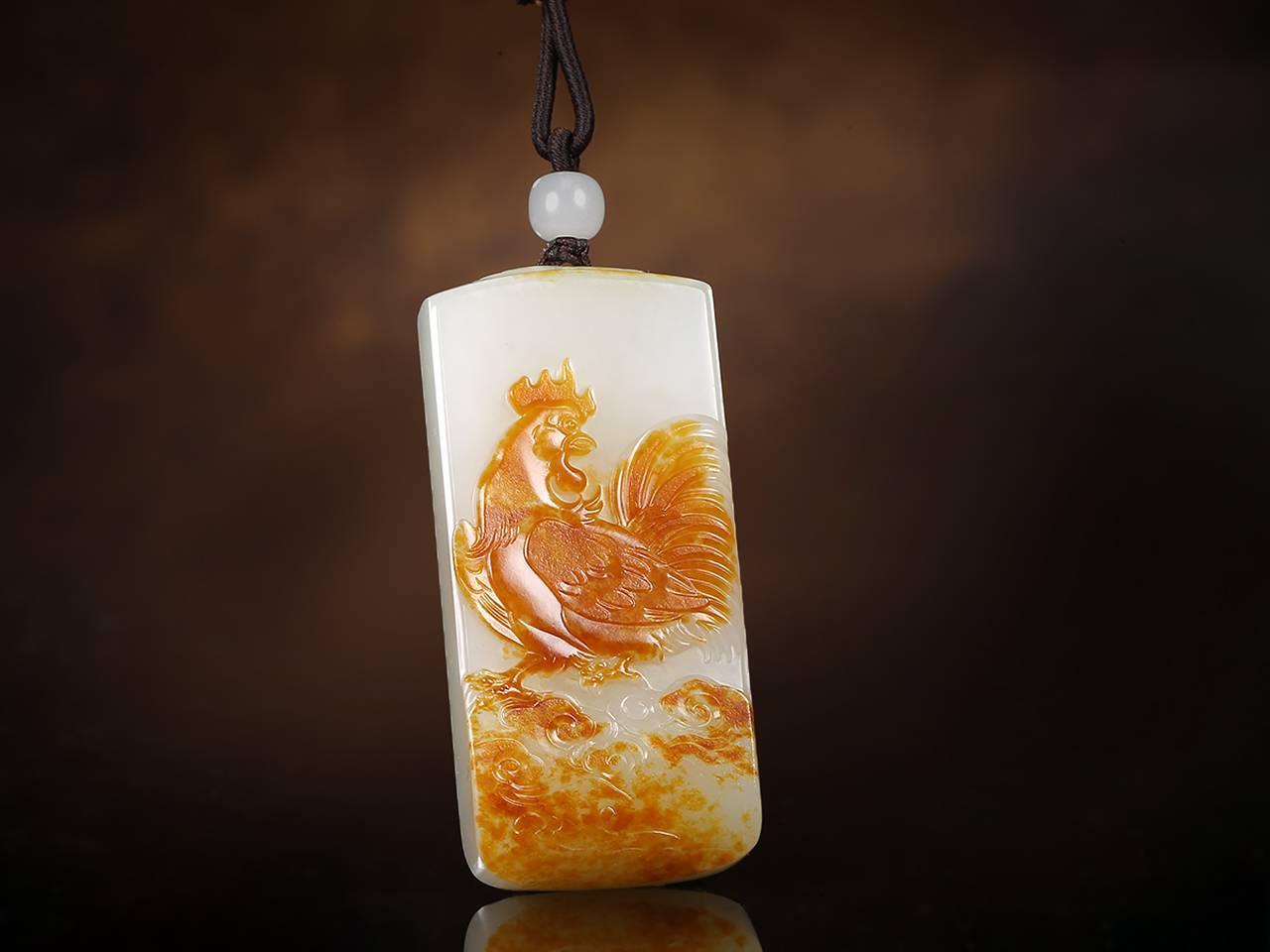 Baiyu Jade Carving Heaven and Earth Sanhe Qinhong Artifact is the King ...