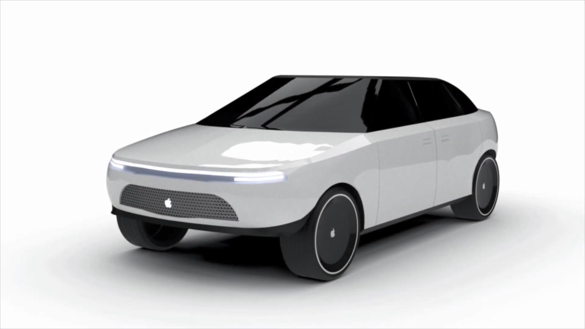 AppleCar rendering: even more arrogant than Tesla, even the cross ...