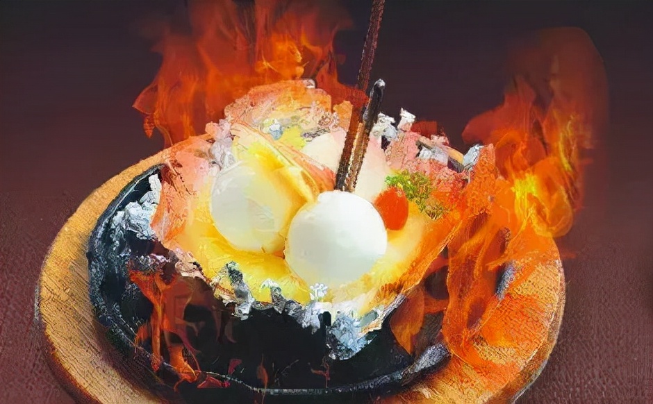 The new year is booming with the flame ice cream - iNEWS