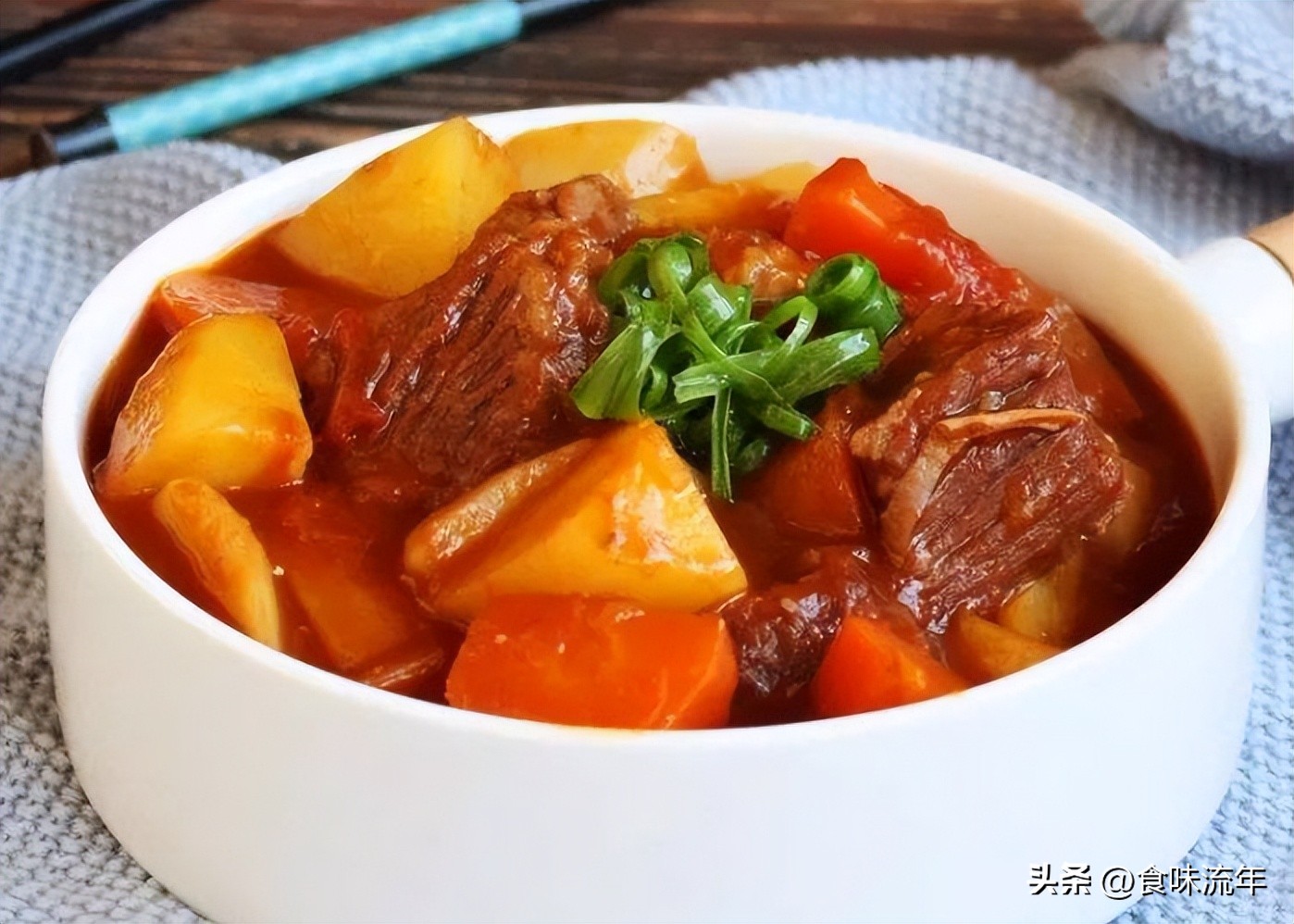 You can eat more of this dish in autumn. Beef brisket stewed with ...