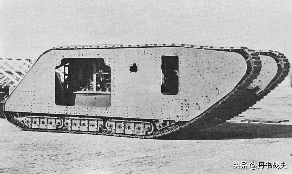 The German A7V-U tank of World War I imitated the British design, but ...