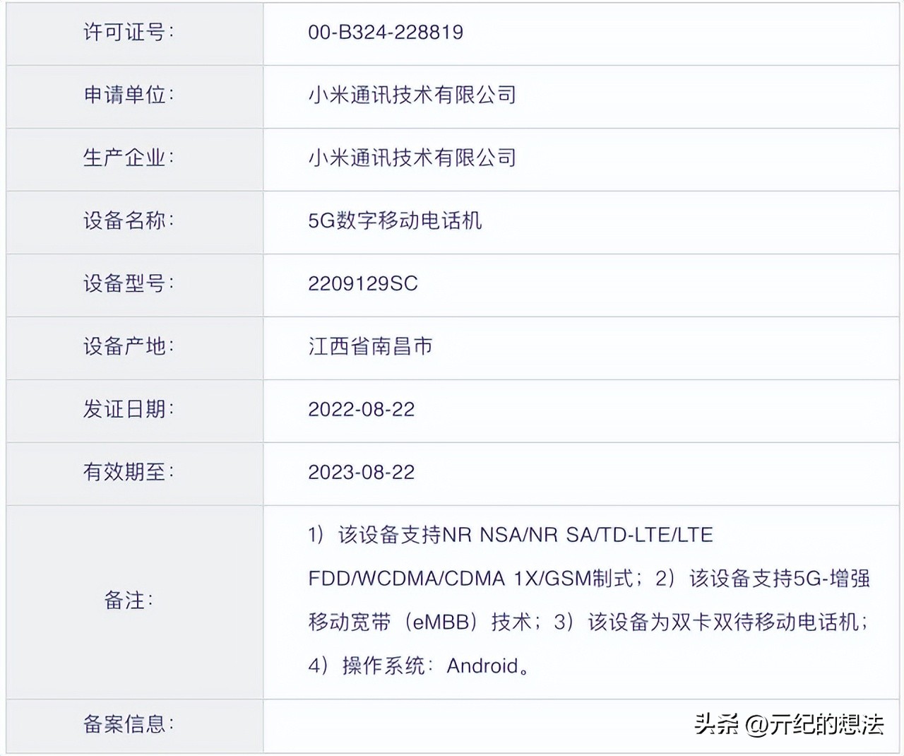 Xiaomi Civi2 confirmed again: Snapdragon 7Gen1 + 67W flash charge, released in September - iMedia