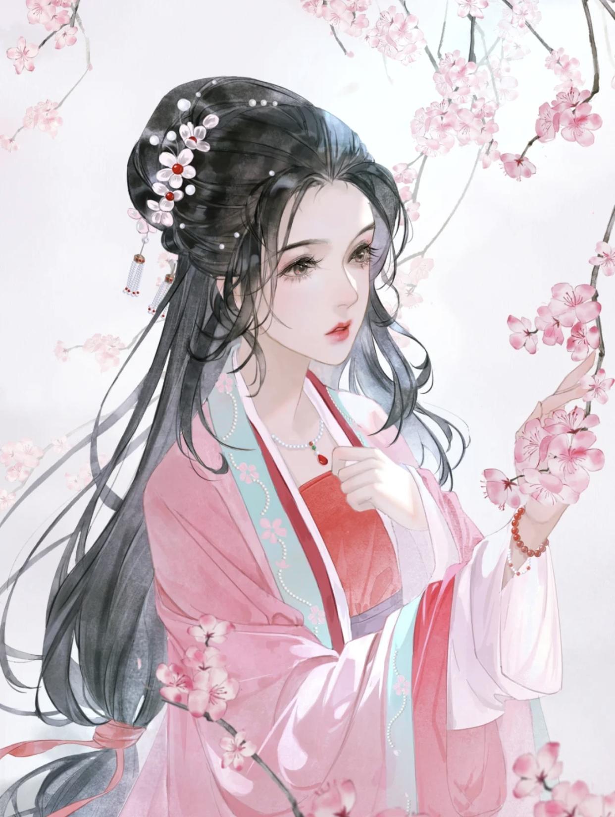 Illustrations of ancient-style characters, the beauty is so beautiful ...