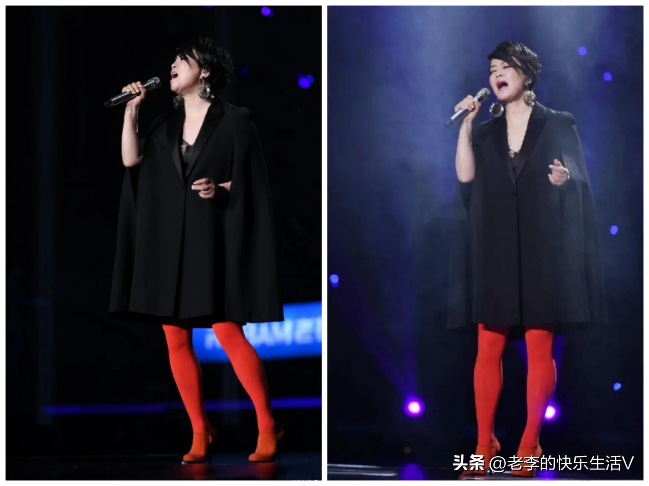 Middle-aged female singer dresses sexy, and strives for the second ...