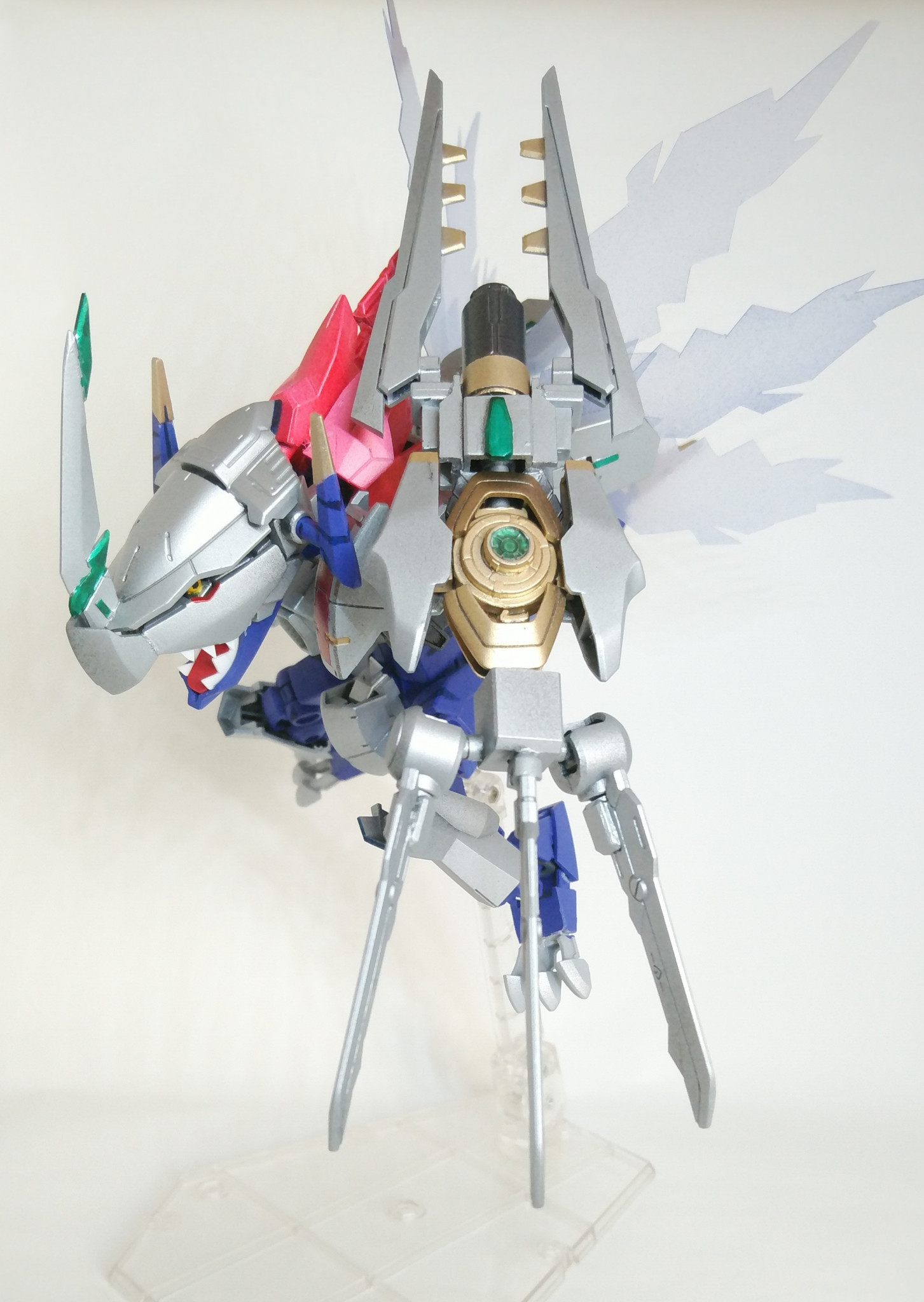 Gunpla parts mix and match to transform Digimon Mecha-Greymon X? - iNEWS