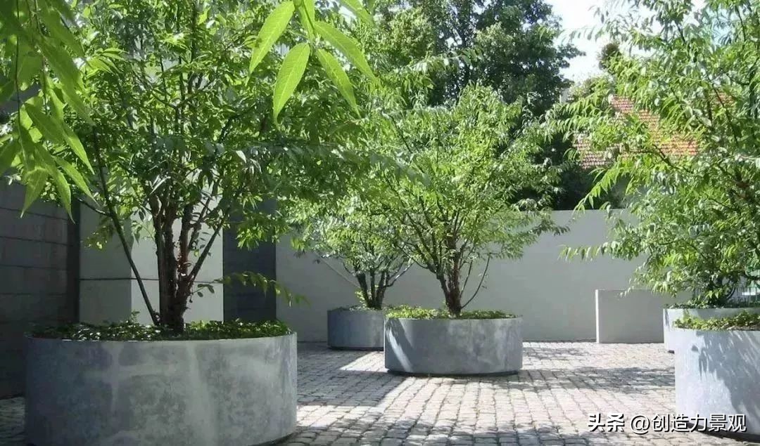 How to design a tree pool that makes the yard full of artistic sense ...