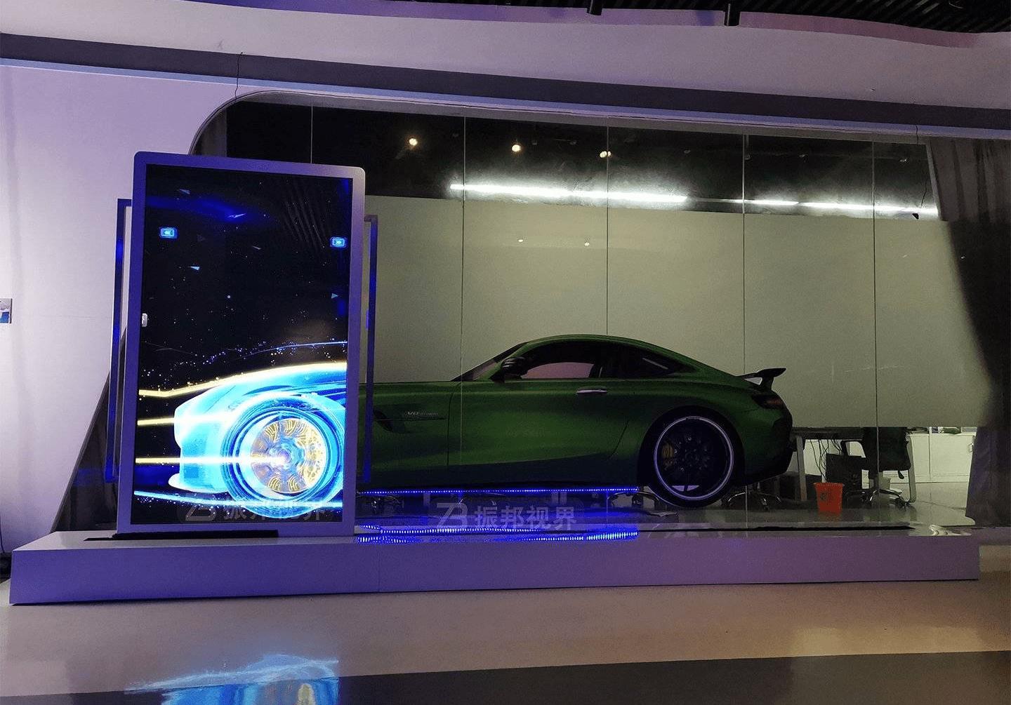 Electric slide screen - floor type - iNEWS