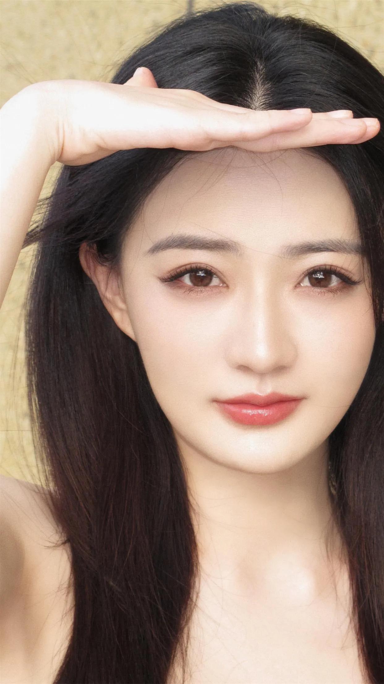 Xu Lu's fresh summer avatar wallpaper: light face, long hair in ...