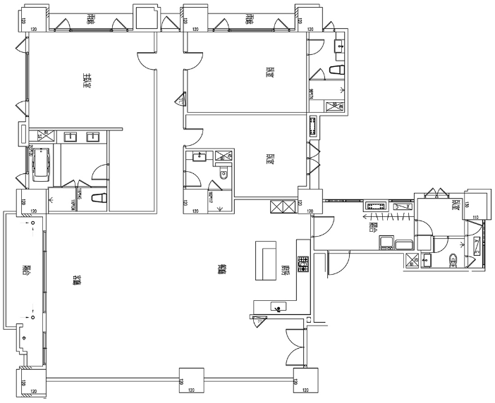 290㎡ luxury large flat floor, practical and elegant, details weave ...