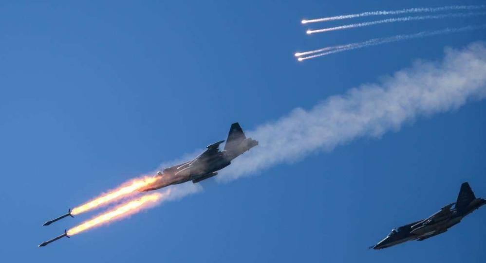 Dozens of fighter planes launched 15 consecutive air strikes, and ...