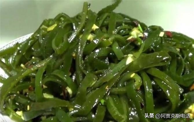 A delicious kelp side dish, simple and easy to learn, sour and spicy ...