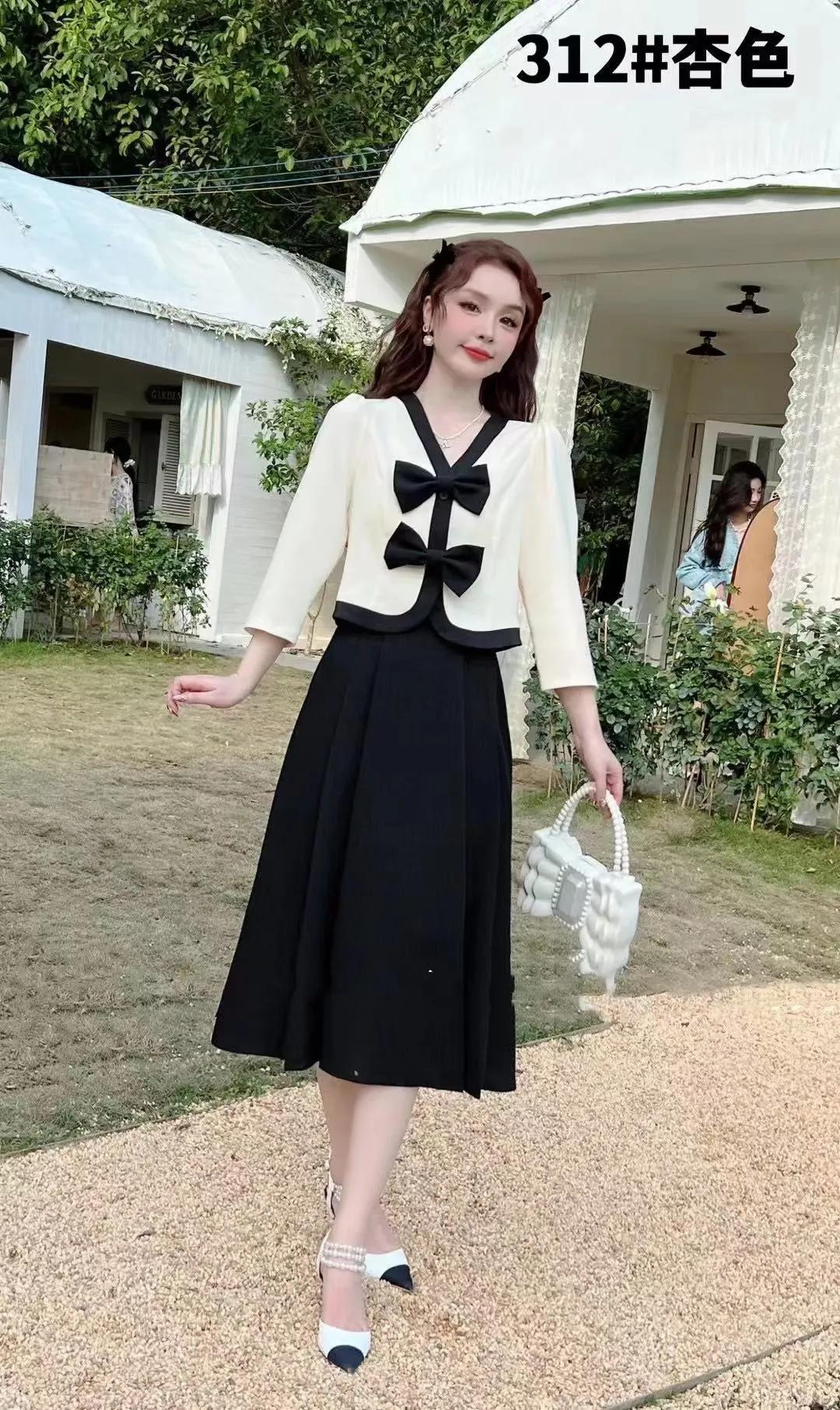 Xiaoxiangfeng + skirt lady's style to wear out foreign style and good ...