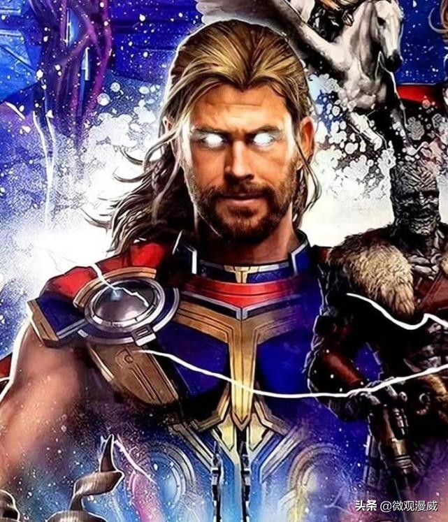 The first promotional poster of "Thor 4", the female Thor raises Thor's ...