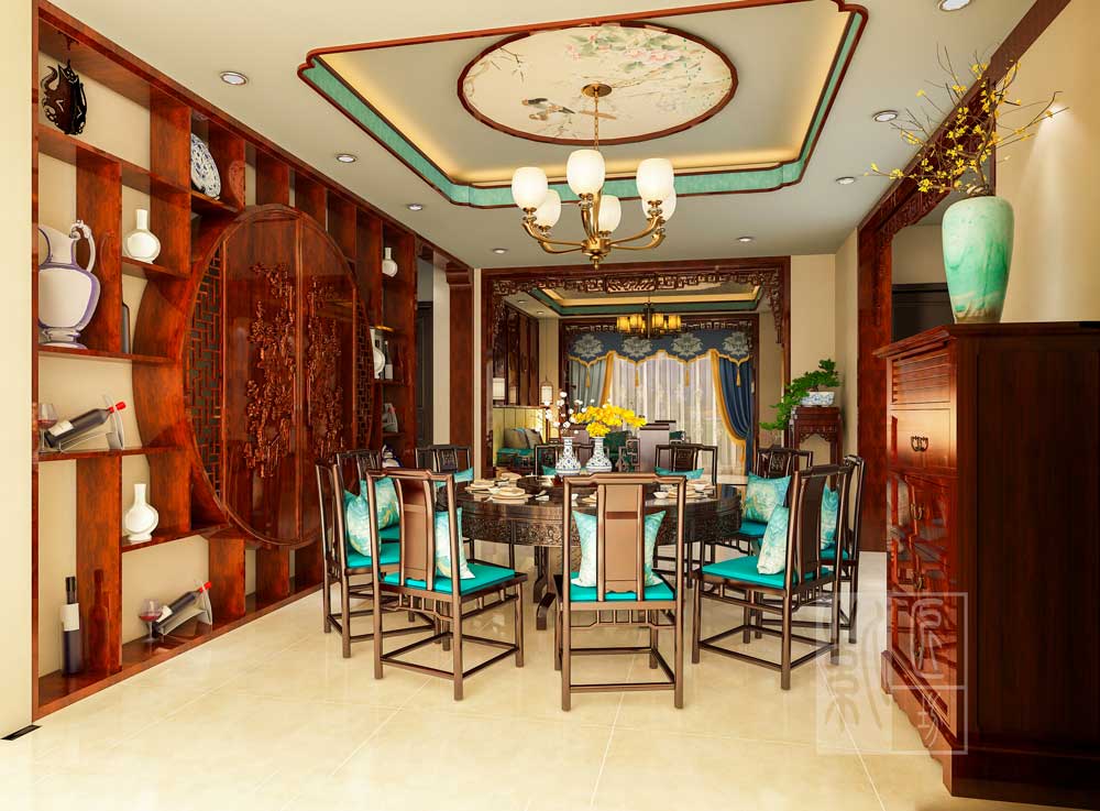 Tianshan Jiufeng 480㎡ Chinese-style villa is a classic beauty - iNEWS