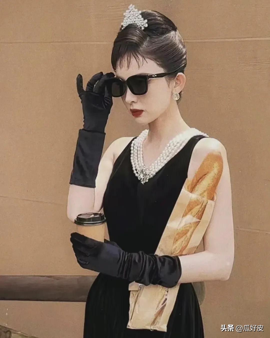 Guli Nazha cos Hepburn style is so beautiful! Who dares to challenge ...