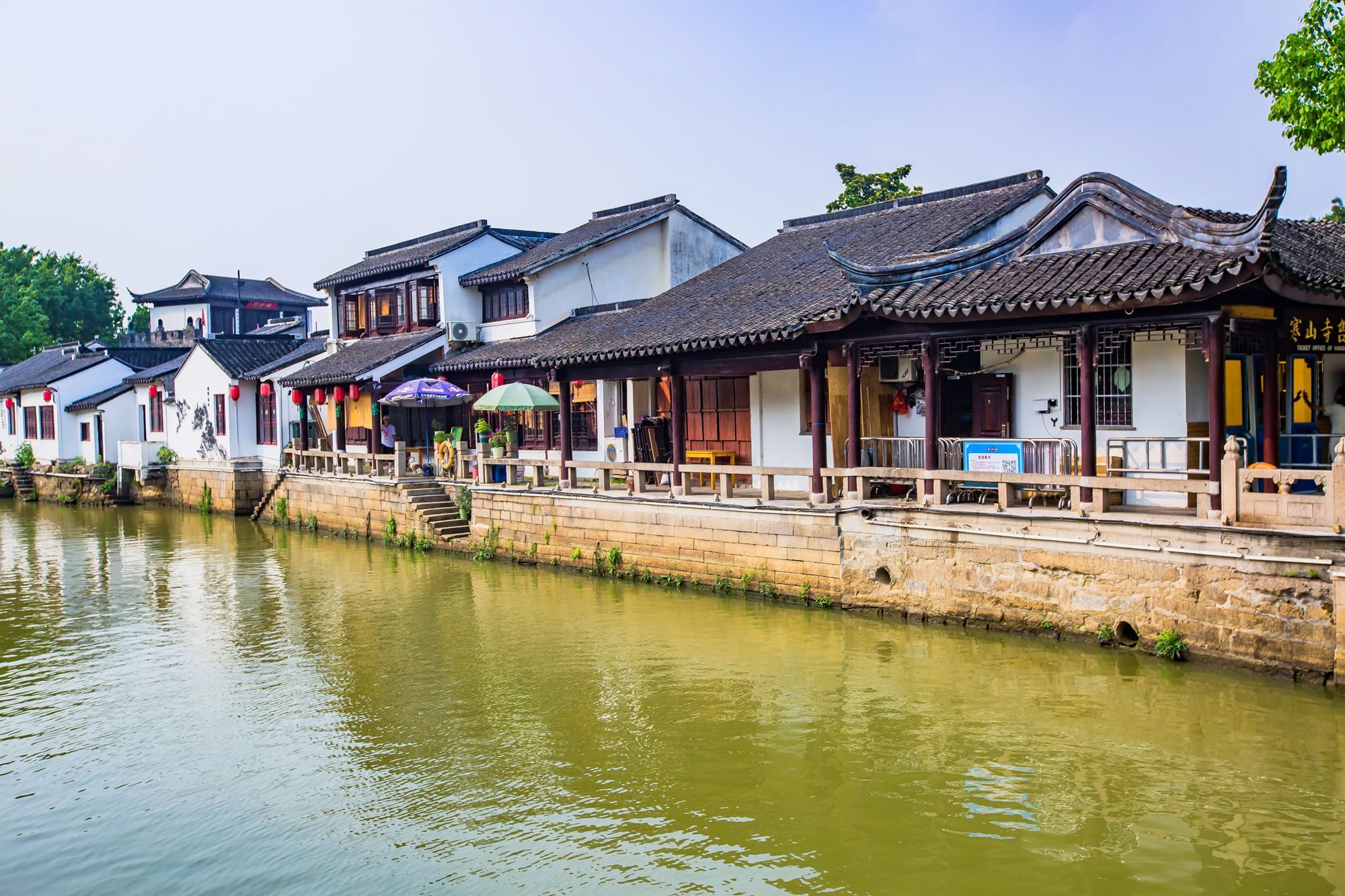 Suzhou Fengqiao Scenic Area, walking into the "Fengqiao Night Mooring ...