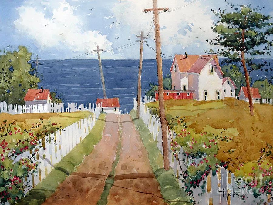 American painter Joyce Hicks: Take you into the watercolor fairy tale ...