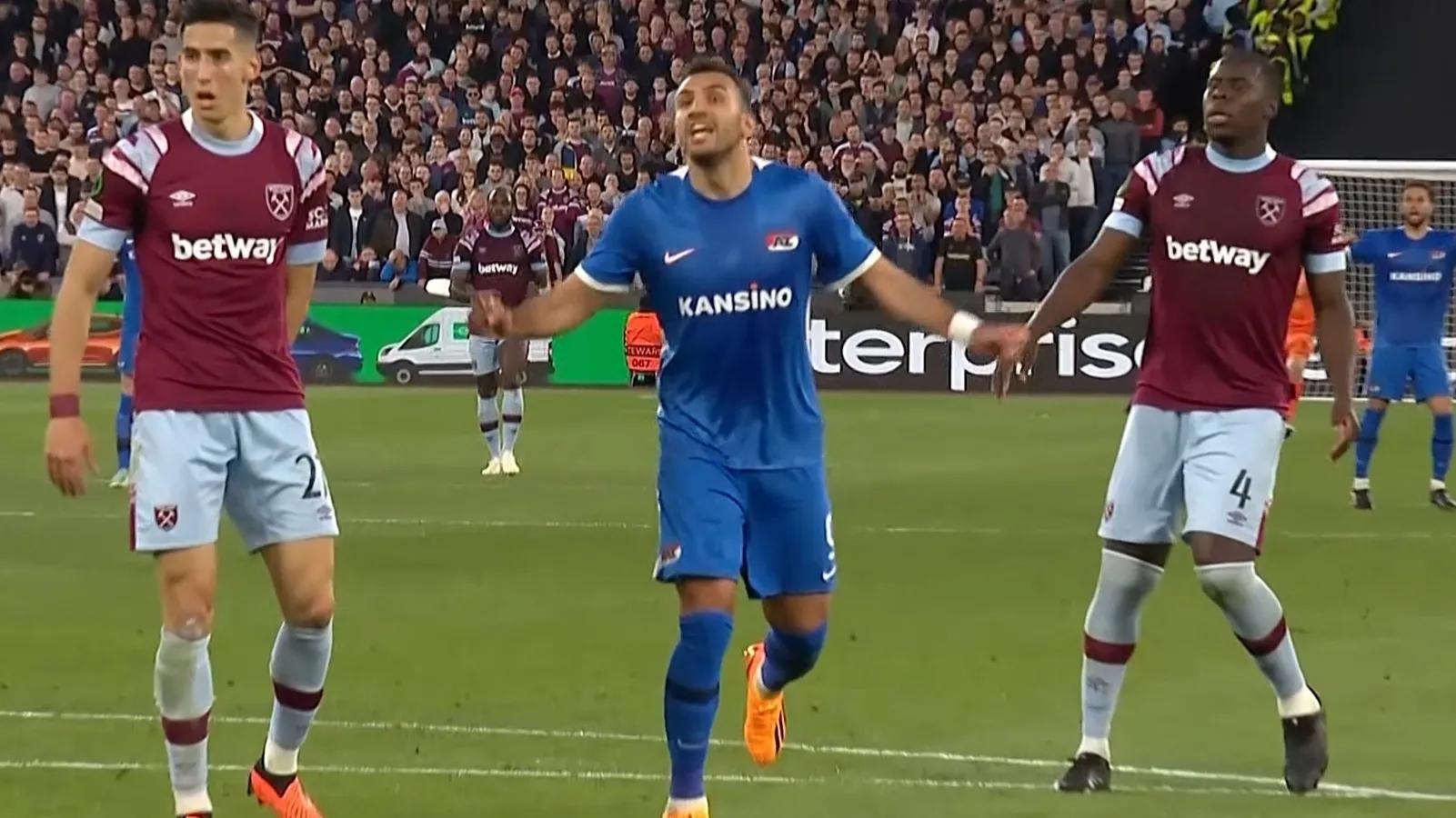 2-1! Two goals in 8 minutes, West Ham reversed the Eredivisie ...