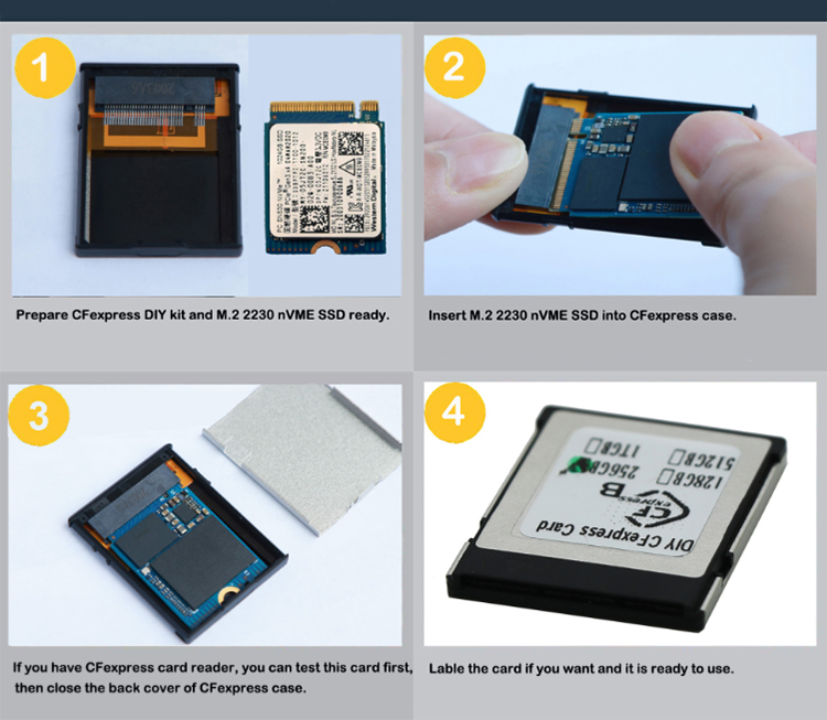 Sintech launches CFexpress Type-B memory card holder to save card ...