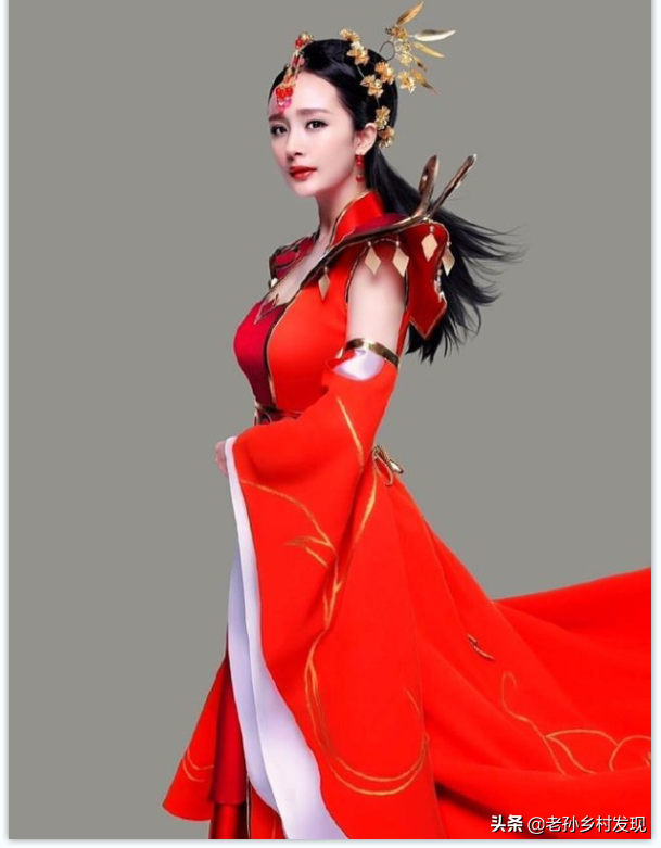 Zhang Yuqi cos Yu Ji Reuters picture exposure, dressed in red ...