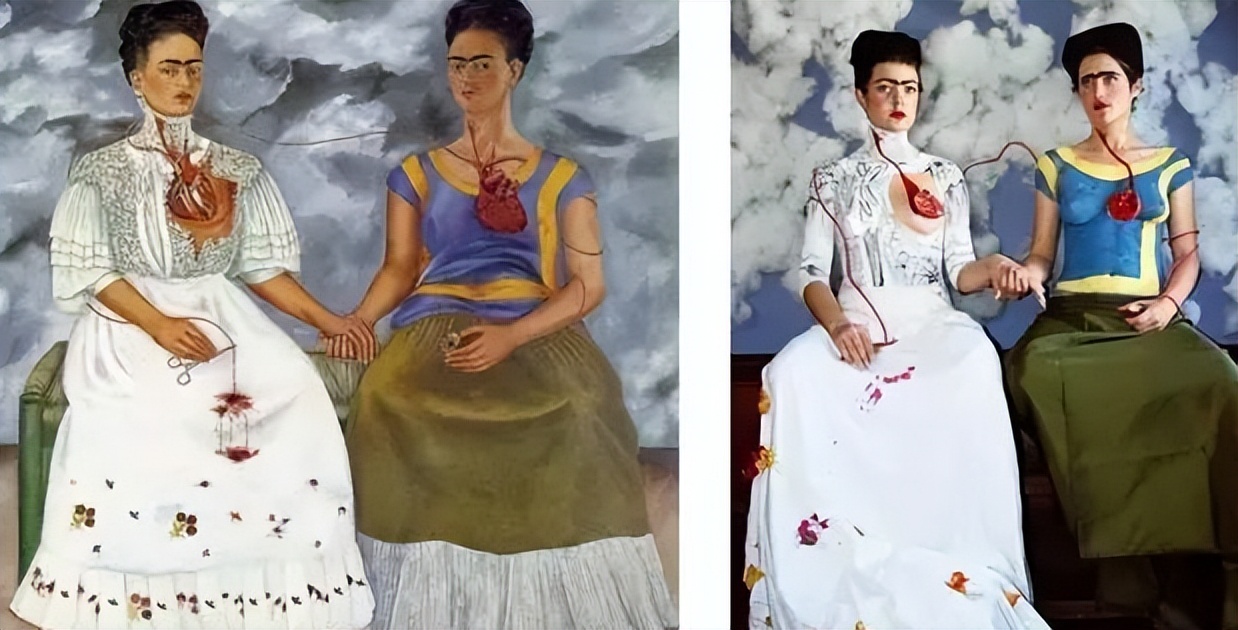 How does Kahlo use the elements and symbols in his paintings to ...