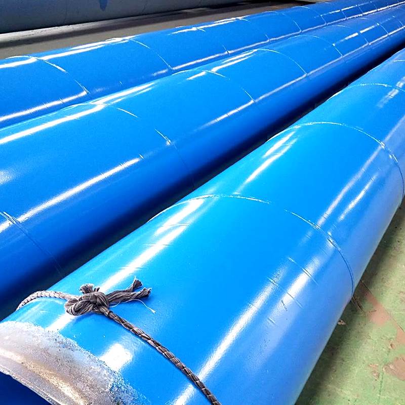 Internal sand blasting and external shot blasting of epoxy powder ...