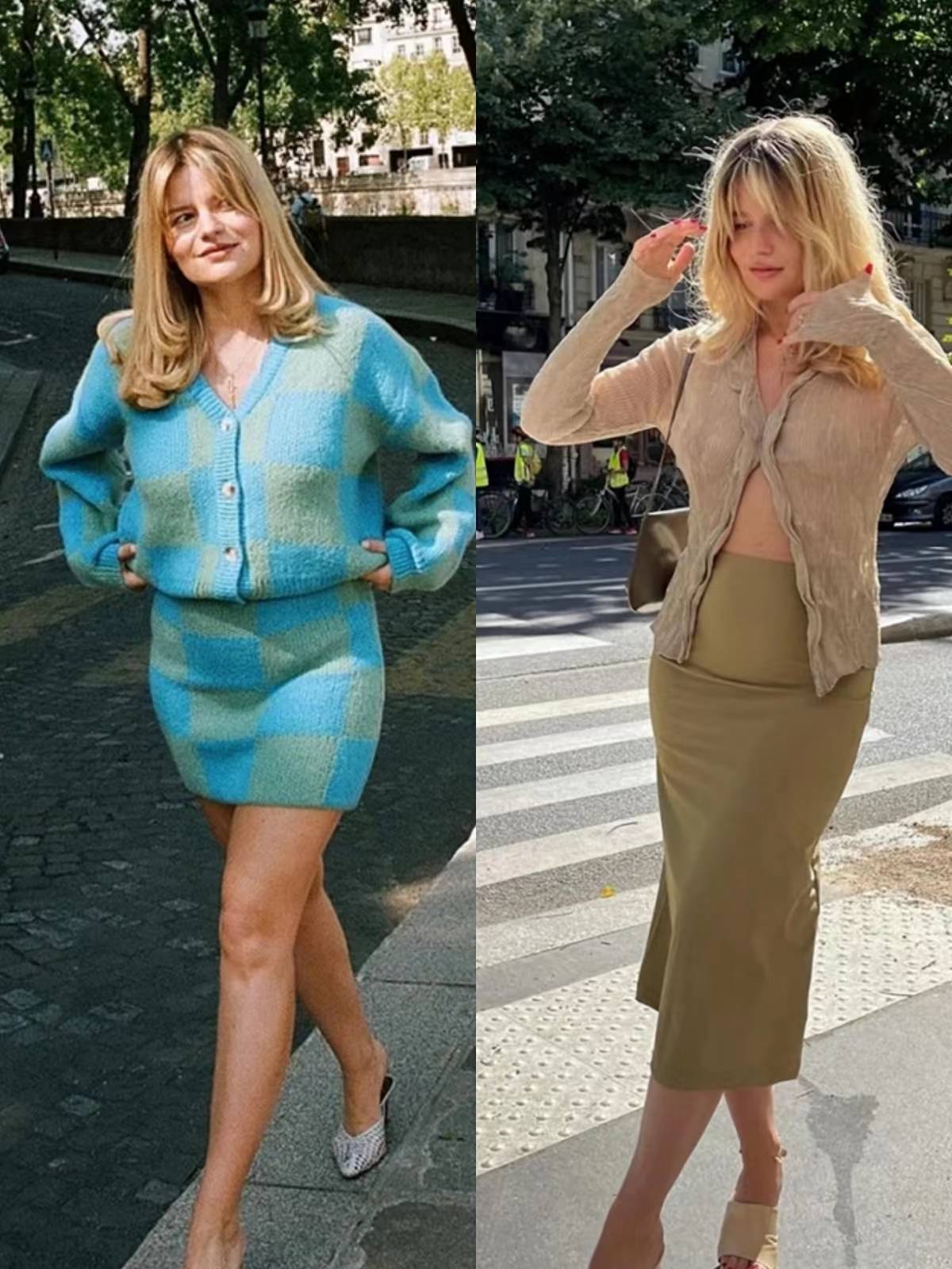 French bloggers' early autumn outfits: elegant and delicate to show the ...