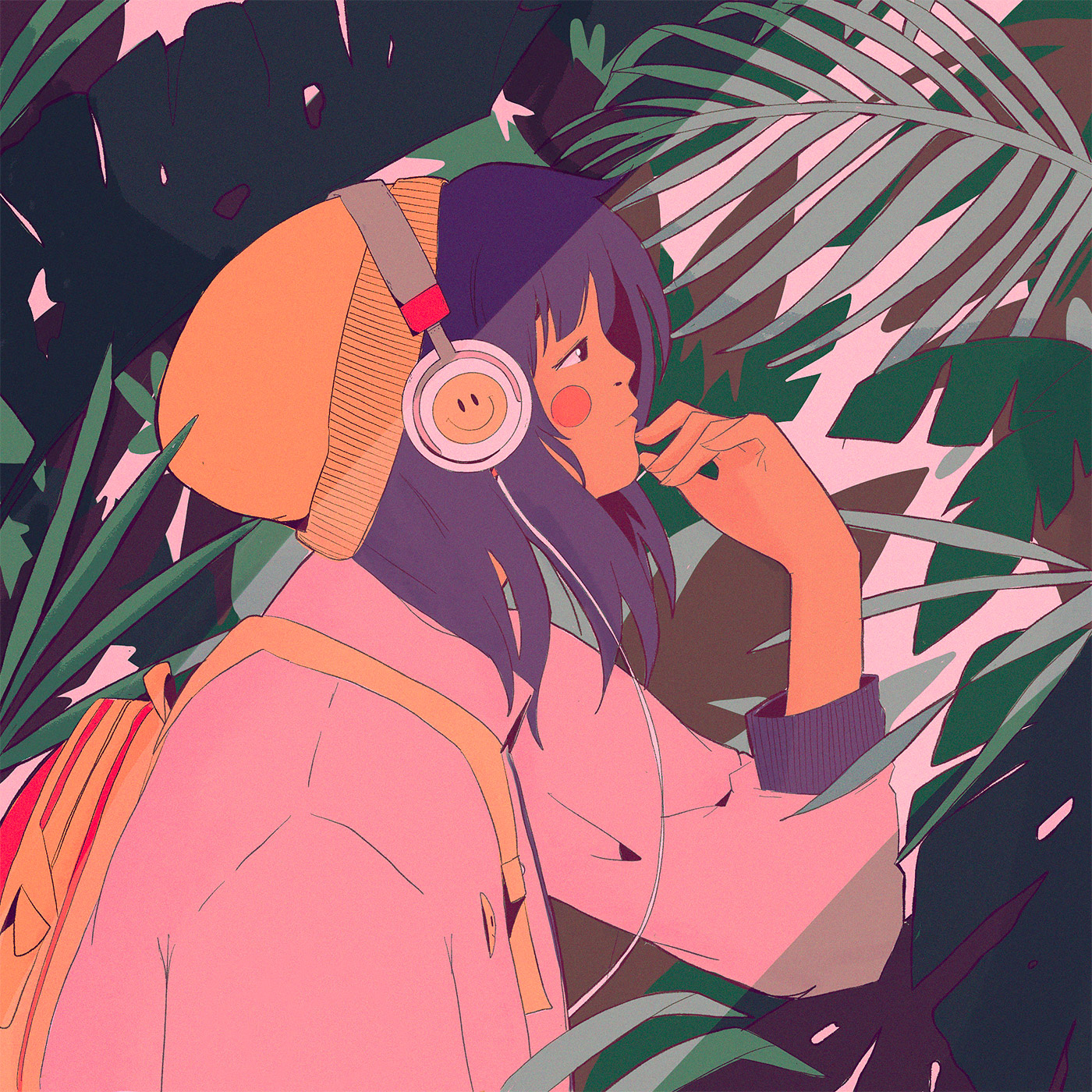 Two-dimensional girl character design | sweet and cool girl style ...