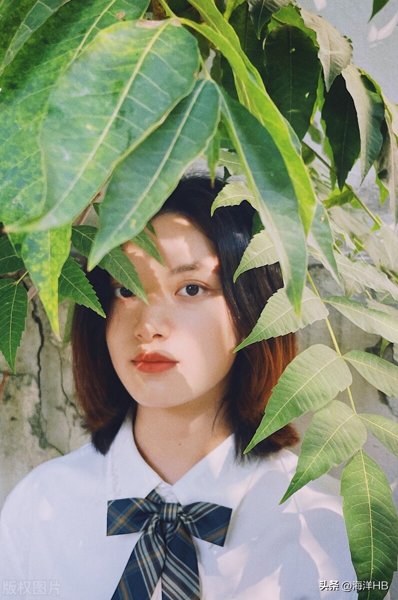 How to take a good portrait portrait with green plants as the ...