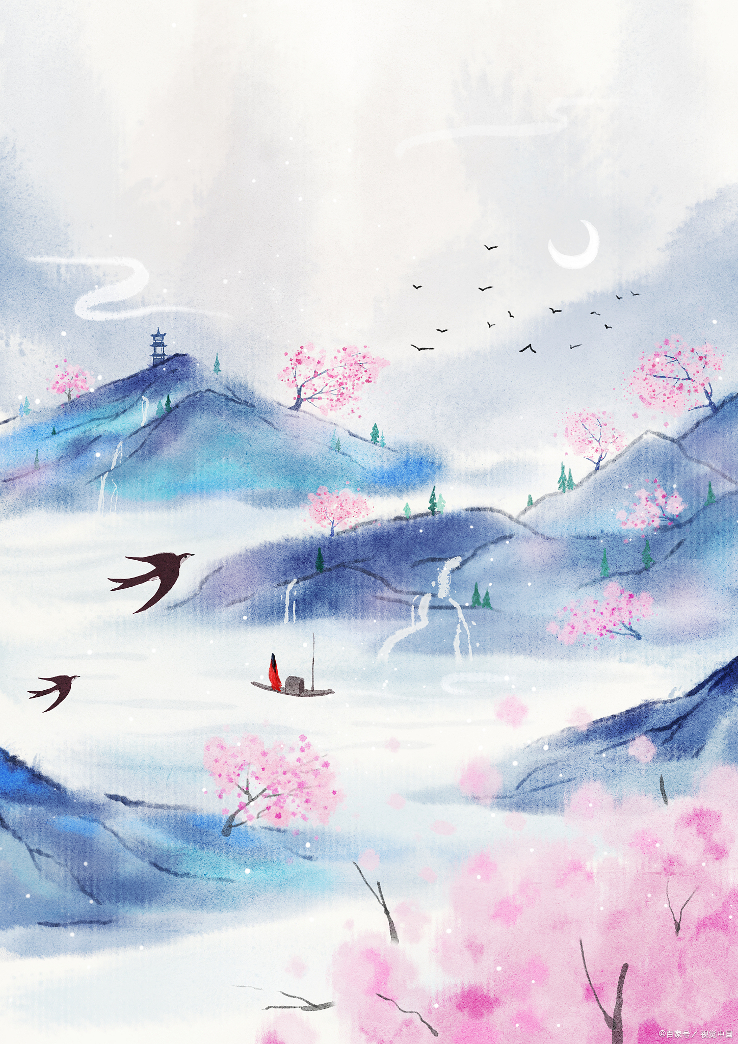 28 ancient poems describing scenery, every sentence is a classic, not ...