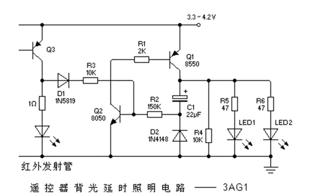 Remote control backlight circuit principle - iNEWS