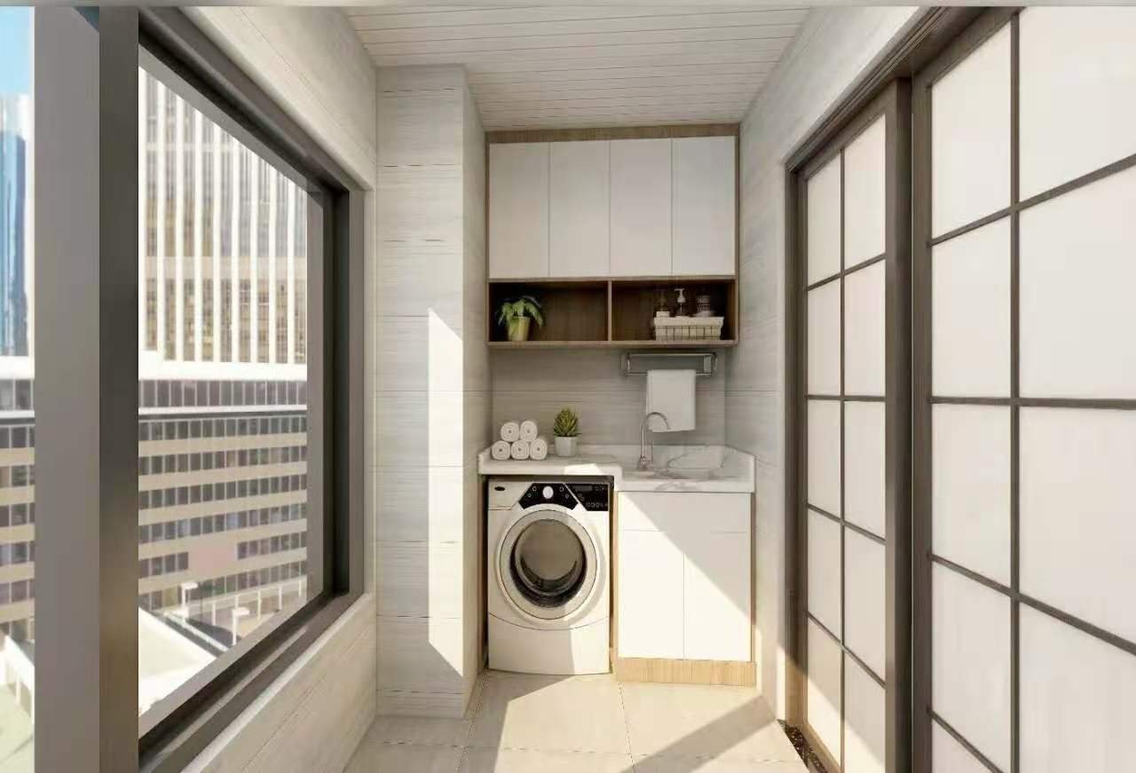 This 128-square-meter is very bold, and the mix and match of various ...