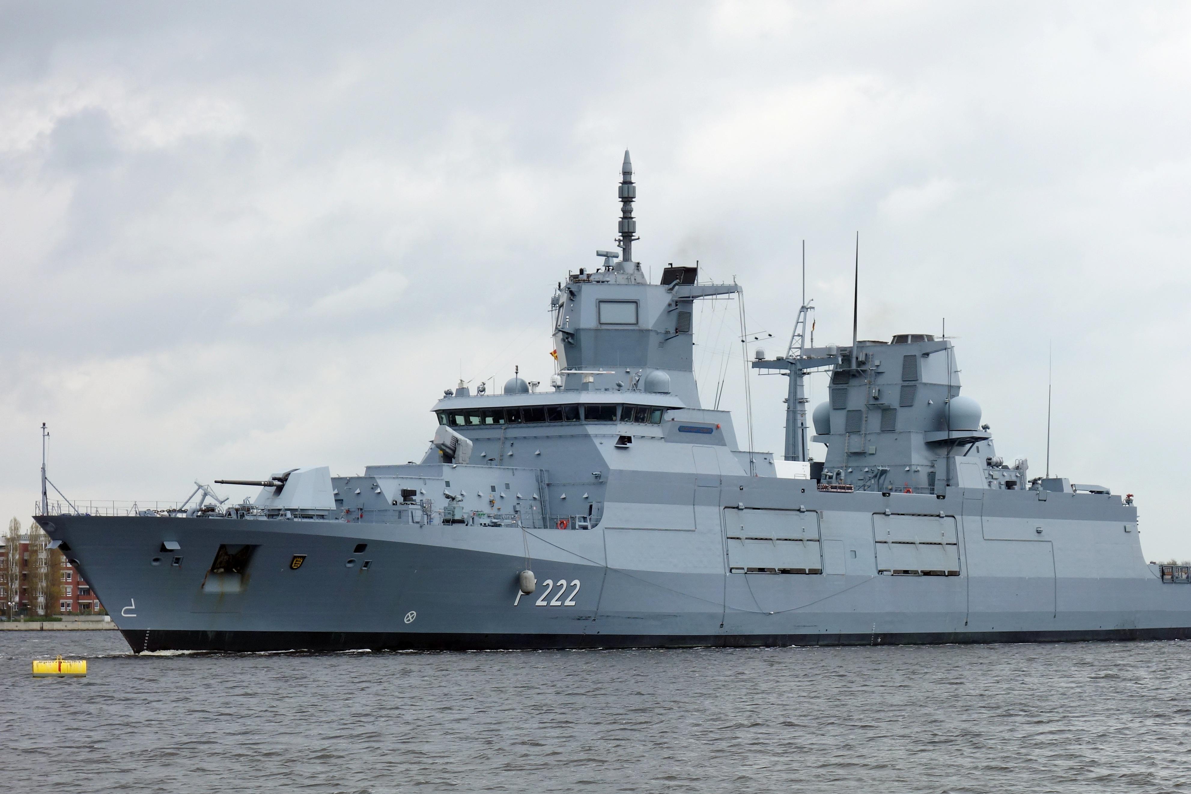 The anti-submarine pioneer of the German Navy, the F123 Brandenburg ...