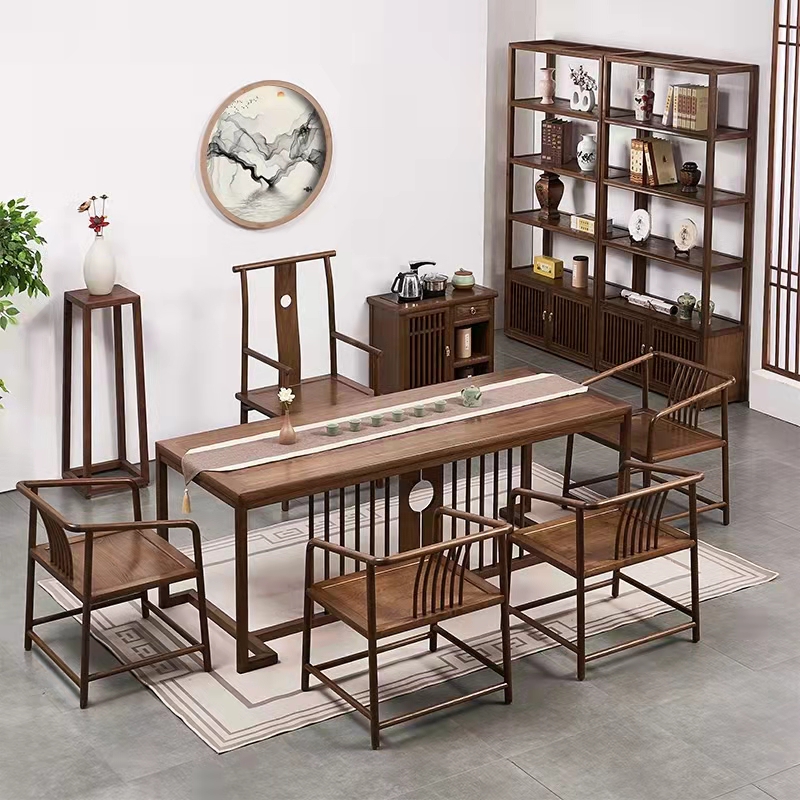 The new Chinese tea room is fresh and elegant, exuding the charm of ...