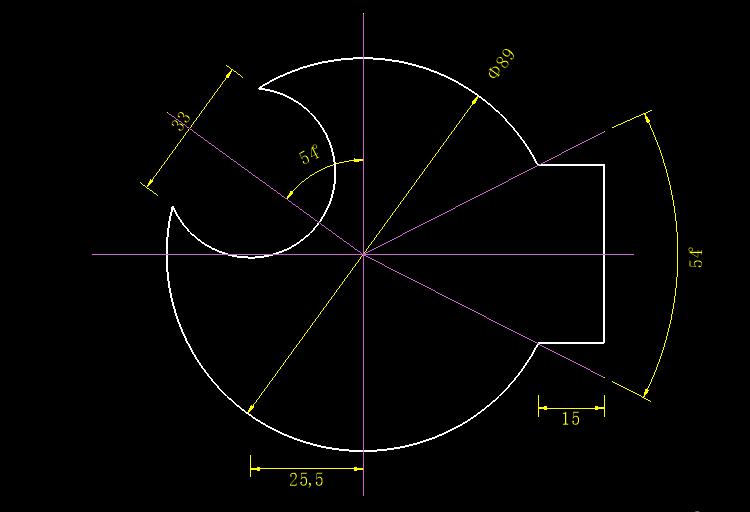 CAD circle command and rotation command drawing practice questions - iNEWS