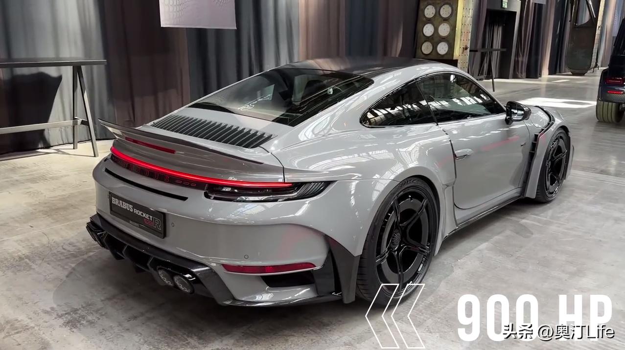Factory real shot: Brabus · 900 horsepower · Porsche 911 Turbo S - iMedia