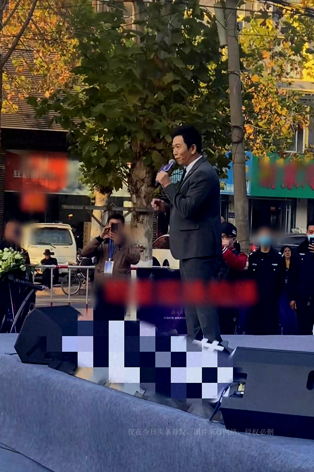 The 57-year-old TVB actor performed in an open-air commercial, and his ...