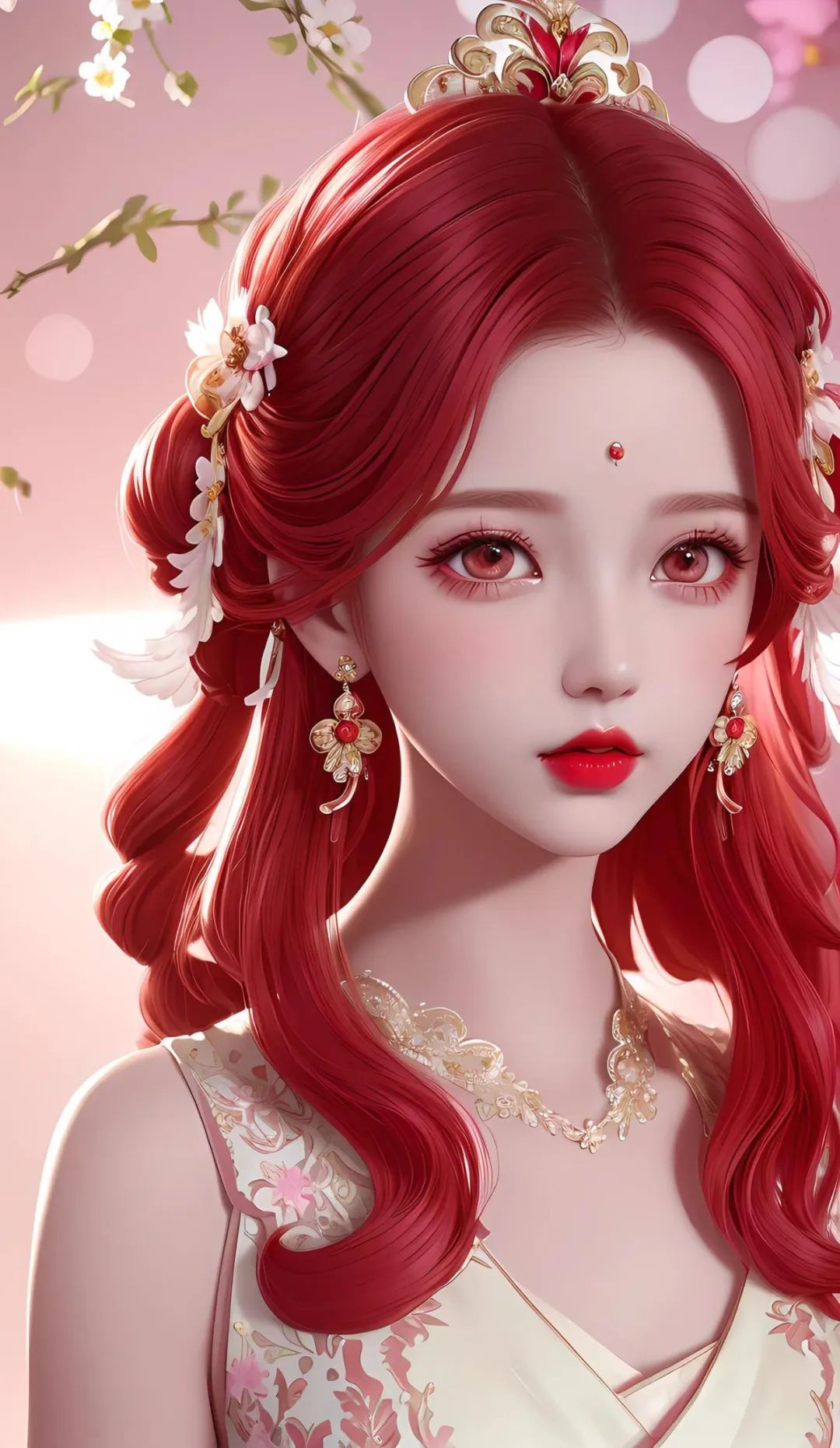AI painting: delicate and pretty red style - iNEWS