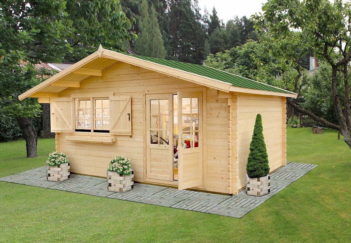 How to choose a courtyard log house pavilion? - iNEWS