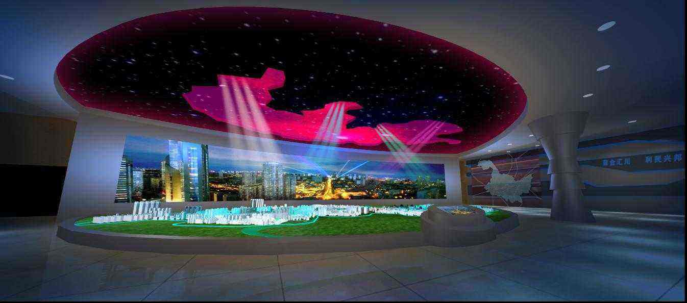 In which exhibition halls is 3D holographic projection technology used ...