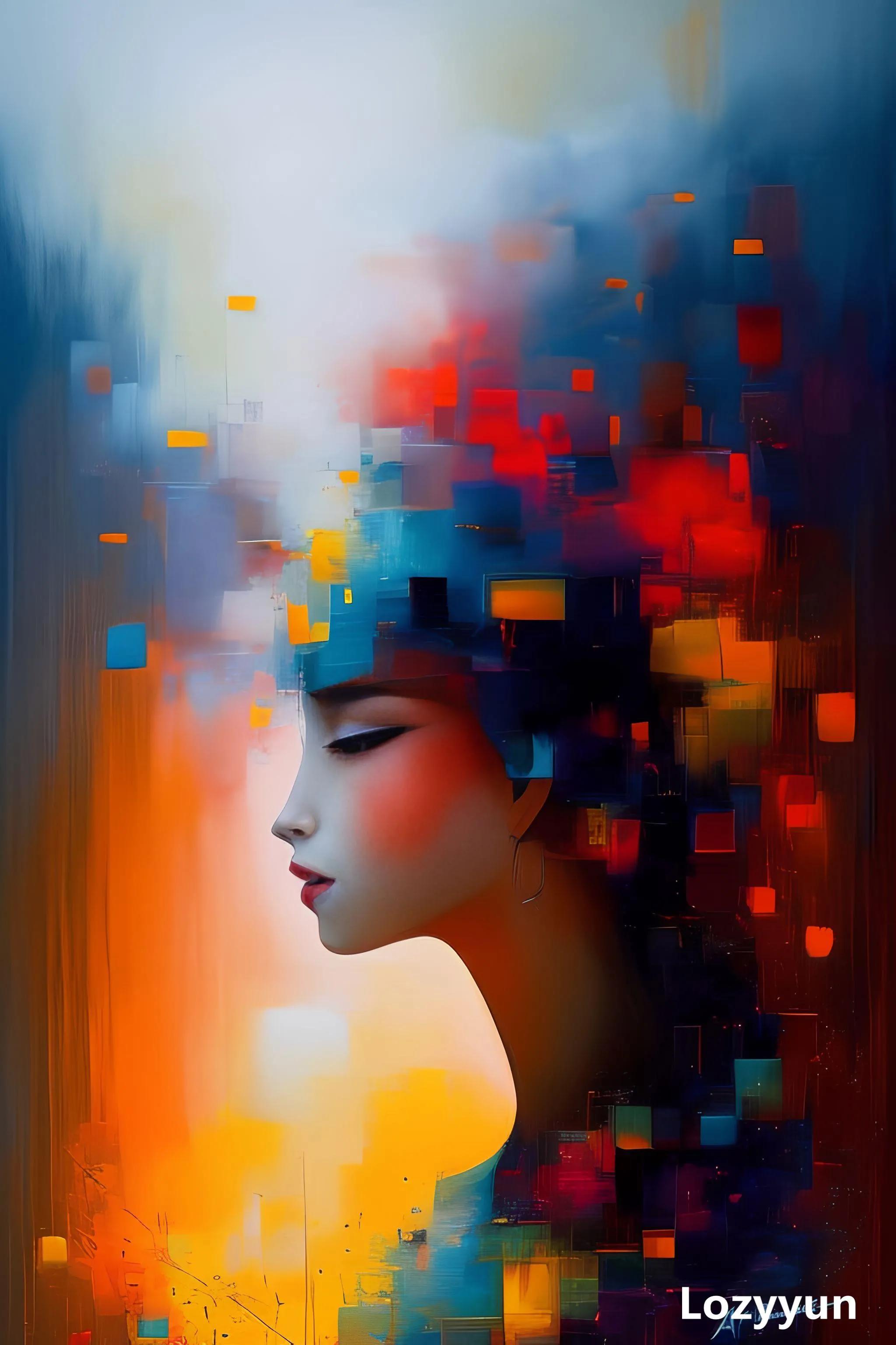 Stunning color art painting - iMedia