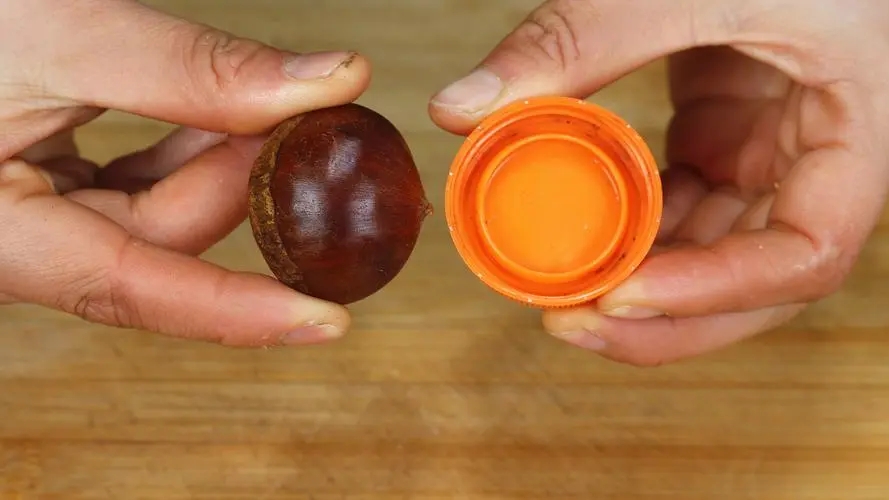 It's too easy to peel chestnuts, just one bottle cap, fast and complete ...