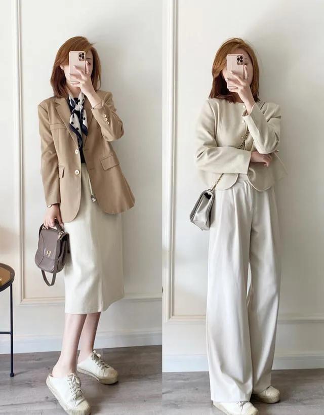 Ordinary office workers wear simple and elegant styles, which are worth ...